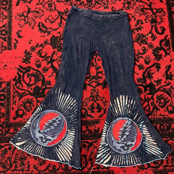 Grateful Dead | Pants & Jumpsuits | Grateful Dead Skull Flare Pants Y2k ...